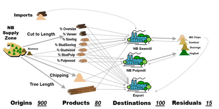 Optimized Wood Flow Model Gives Bird’s-Eye View of Value Chain
