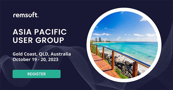 APAC User Group 2023 - Remsoft